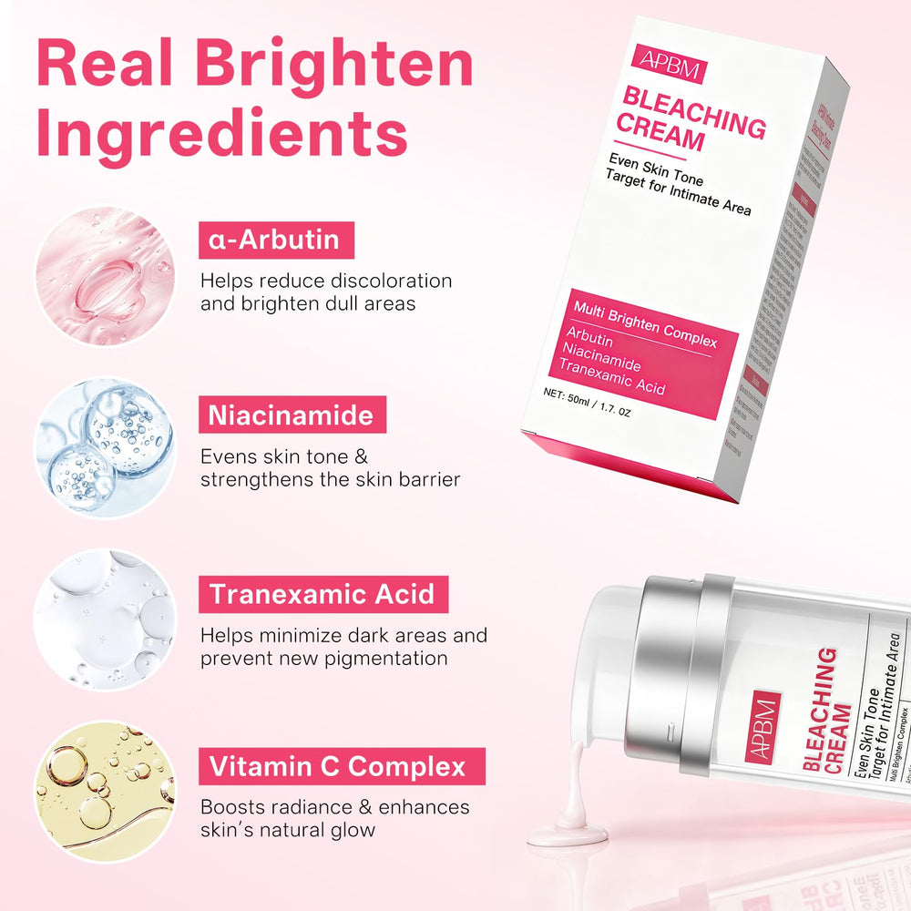 APBM Skin Lightening Cream for Intimate Areas – Niacinamide, Arbutin ...
