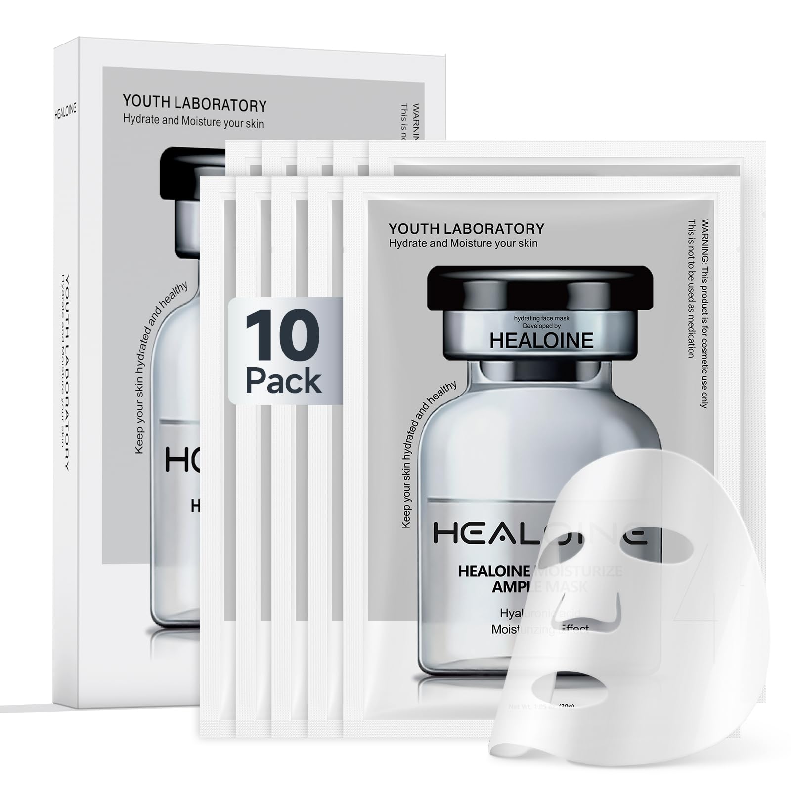 HEALOINE Hyaluronic Acid Face Mask with Niacinamide – Overnight Hydrat ...